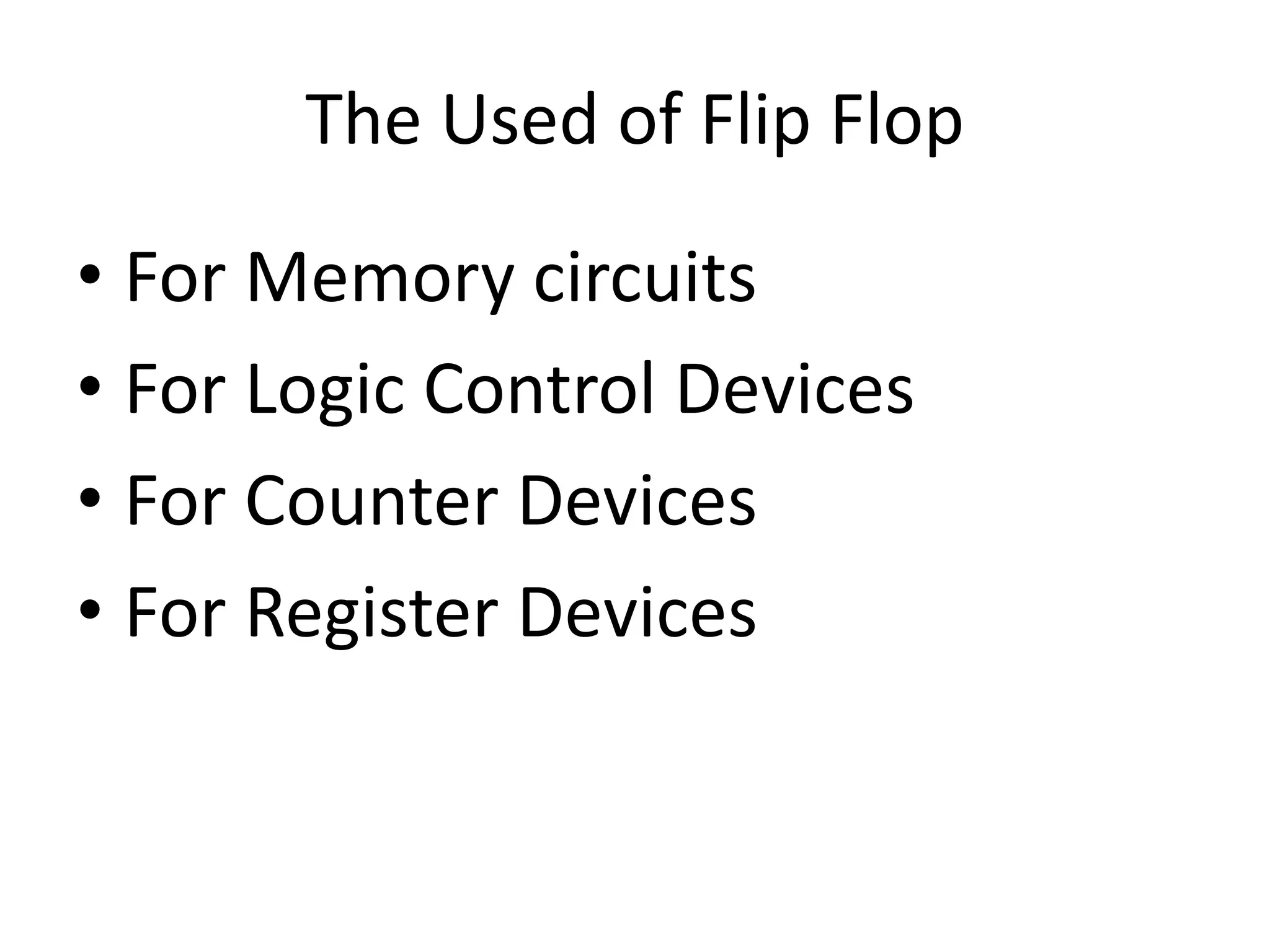 Presentation on Flip Flop | PPTX
