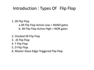 Presentation on Flip Flop | PPTX