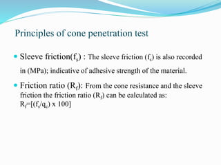 cone Penetration test | PPTX