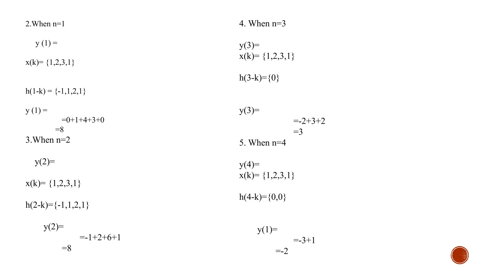 Presentation On Convolution Sum Dsp Pptx