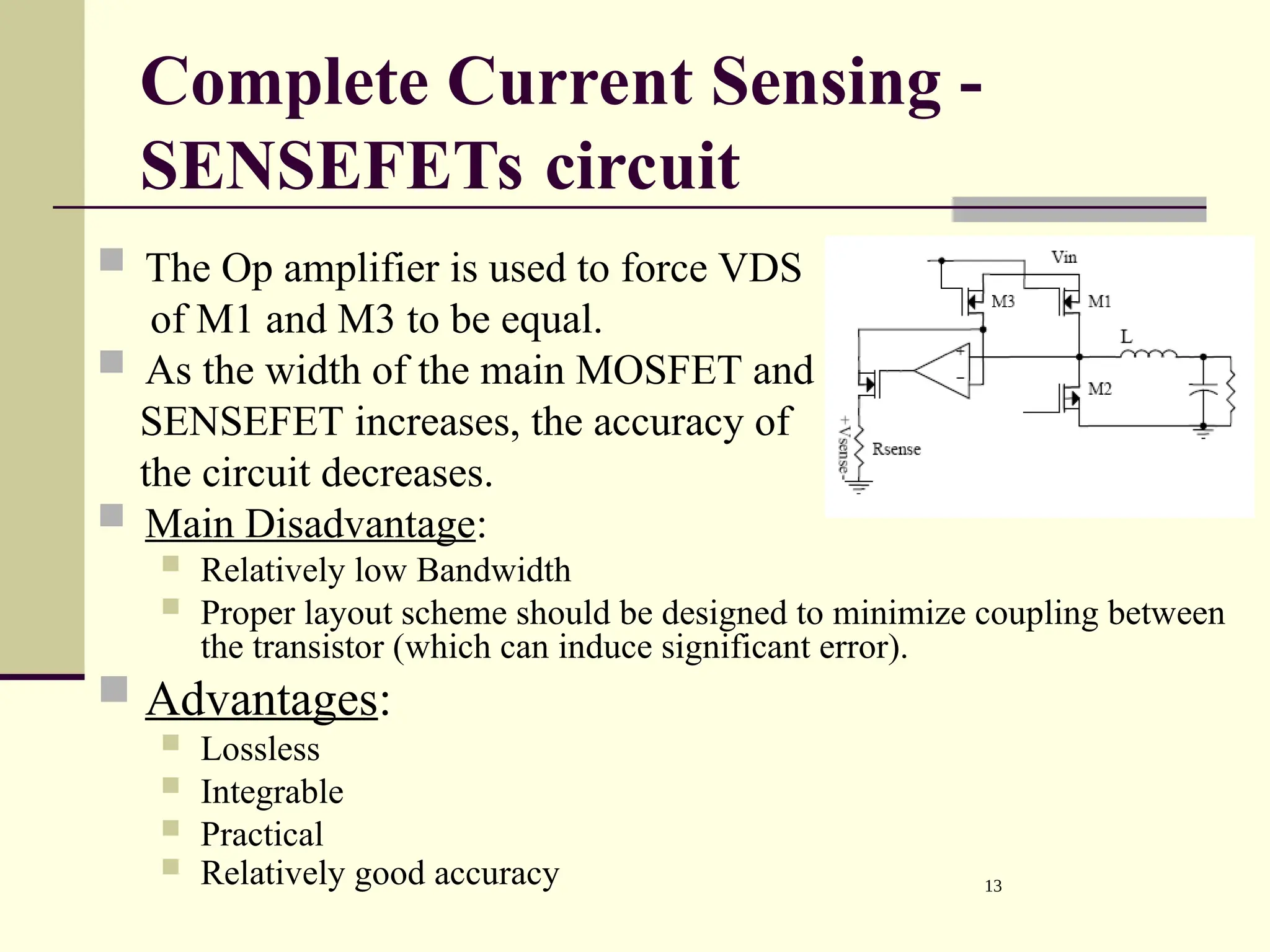 Presentation_ON-CHIP CURRENT SENSING TECHNIQUE FOR CMOS MONOLITHIC ...