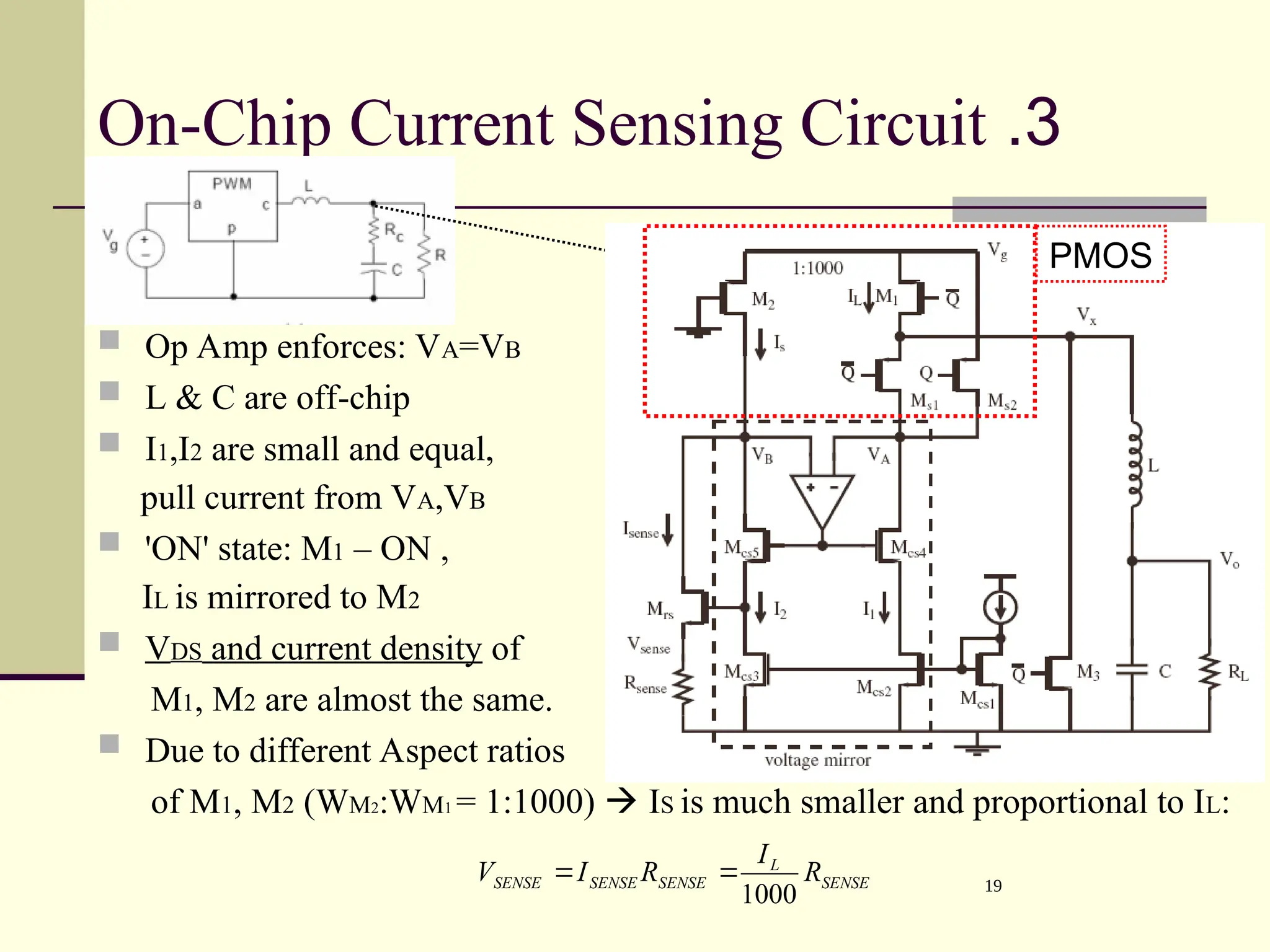 Presentation_ON-CHIP CURRENT SENSING TECHNIQUE FOR CMOS MONOLITHIC ...