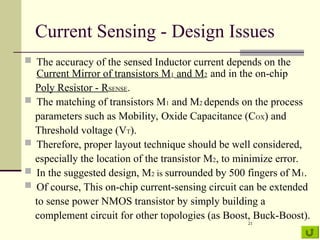 Presentation_ON-CHIP CURRENT SENSING TECHNIQUE FOR CMOS MONOLITHIC ...