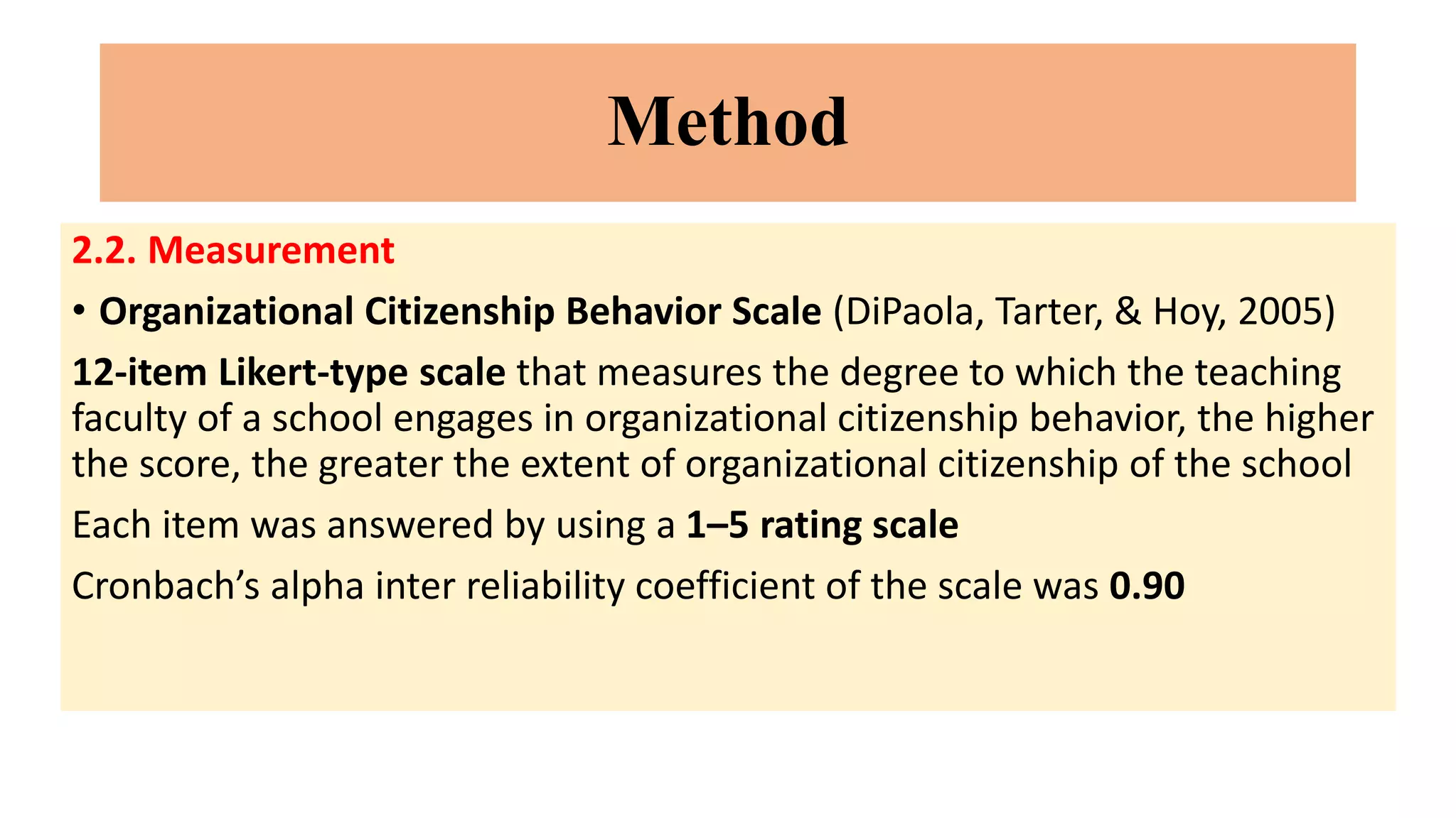 Organization Behavior-Teachers' Organizational Citizenship Behaviors ...