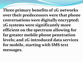 Presentation on 2 nd generation telecommunication system | PPT