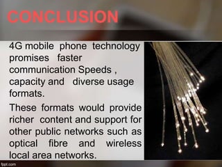 Presentation on 4 g | PPTX