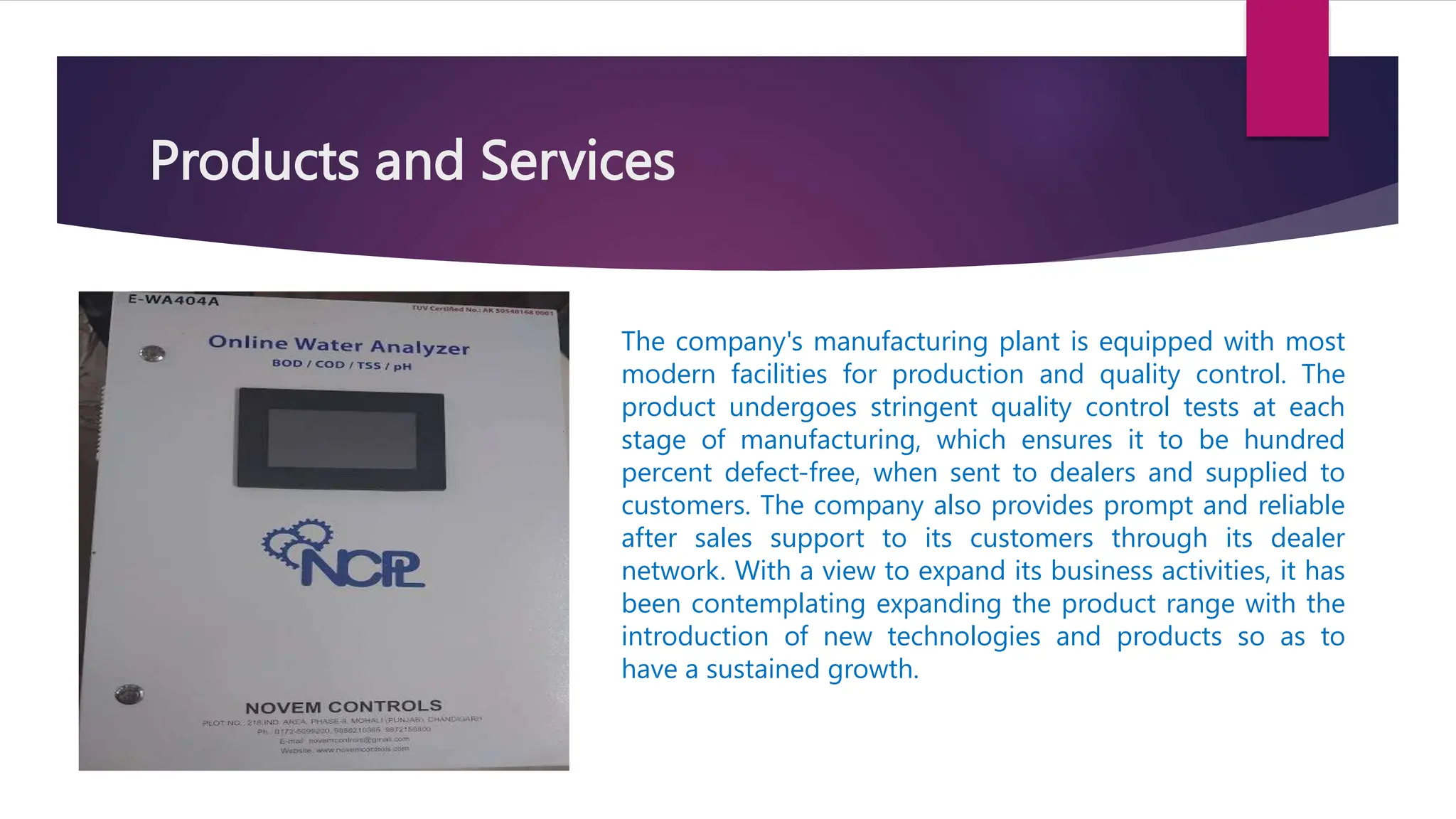 Presentation on 4 months industrial training.pptx