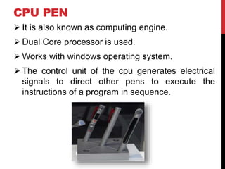 Presentation on 5 pen technology | PPTX