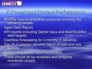 Presentation On 7 Steps To Effective Credit Control | PPT