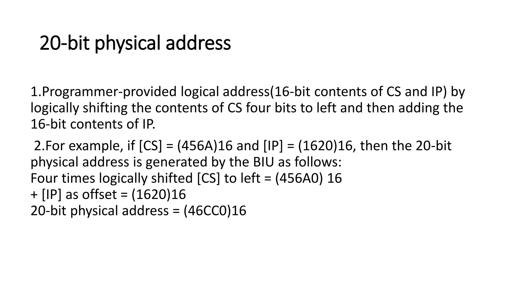 Presentation on 8086 Microprocessor | PPTX