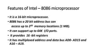 Presentation on 8086 Microprocessor | PPTX