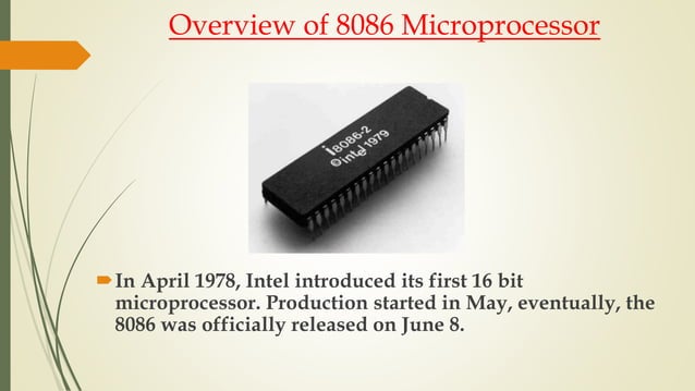 Presentation on 8086 microprocessor | PPTX | Operating Systems ...
