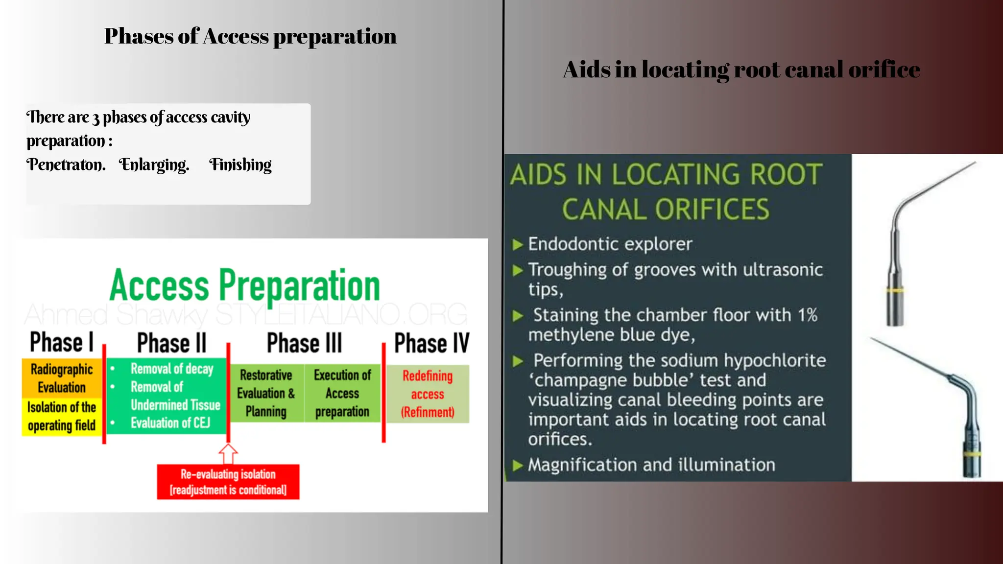 Presentation on Access Cavity Preparation in Premolars (Maxillary and ...