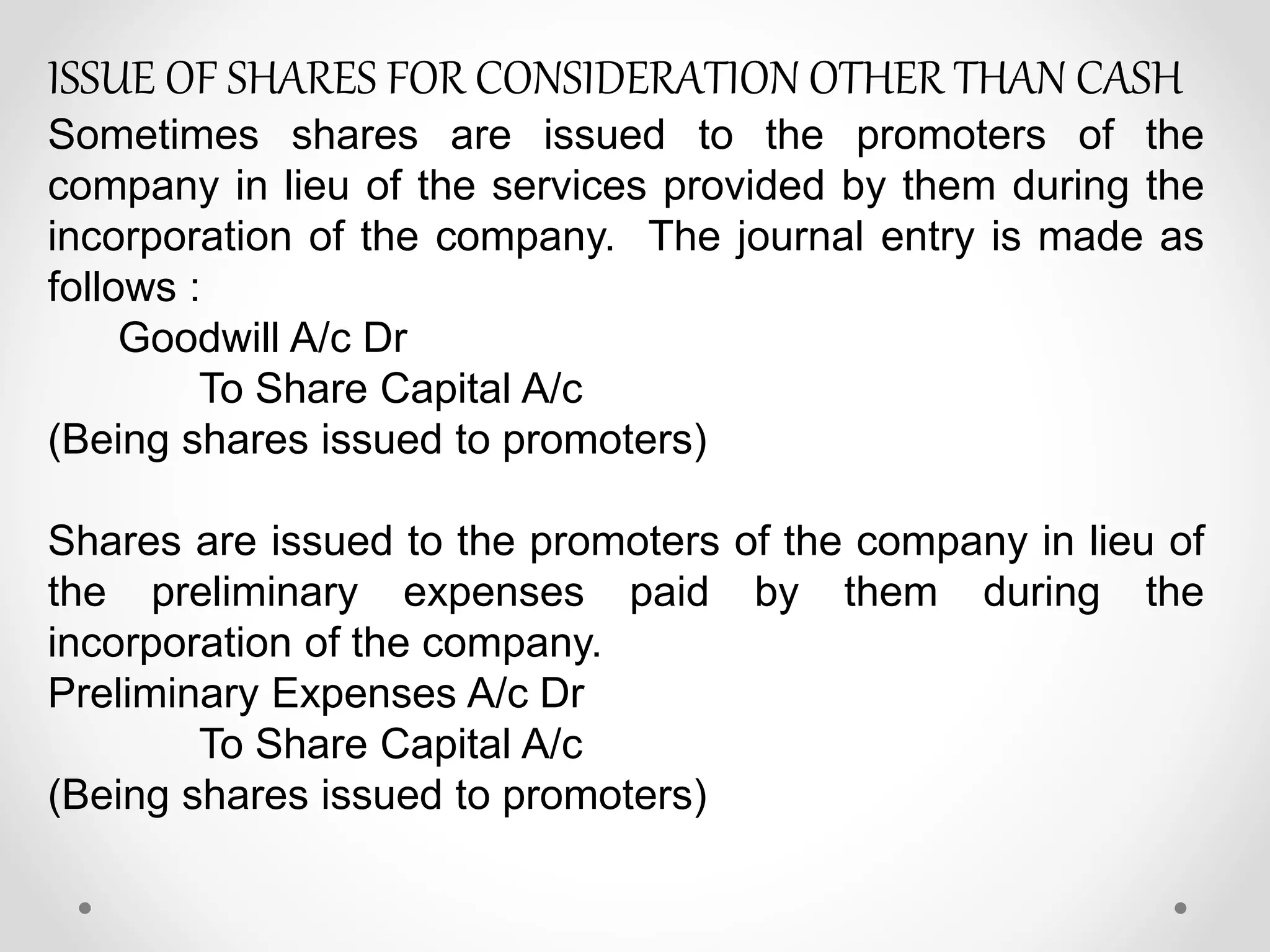 Presentation on Types and Accouting Treatment of Share Capital | PPTX