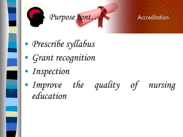 Presentation on Accreditation | PPT | Professional School ...