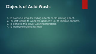 Presentation on acid wash | PDF | Bath and Shower | Personal Care