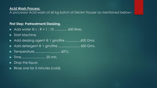 Presentation on acid wash | PDF