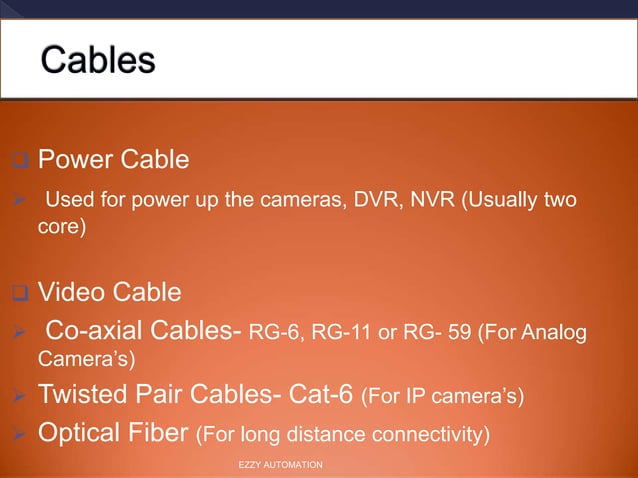Presentation on a CCTV Security System. | PPTX | Computer Peripherals ...