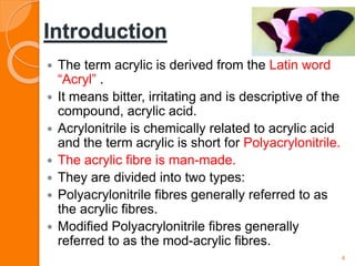Acrylic fiber | PPTX