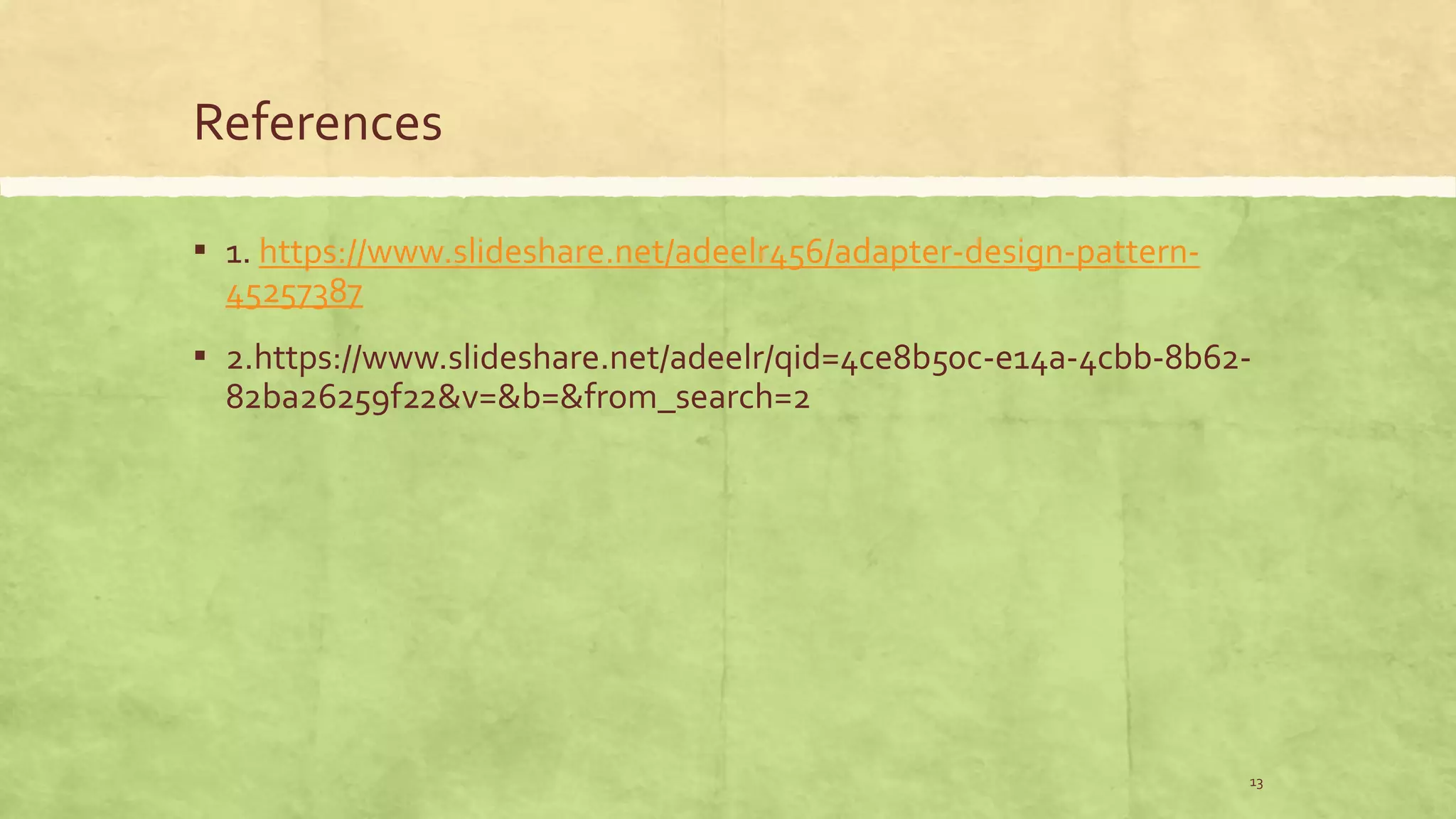 Presentation on adapter pattern | PPTX