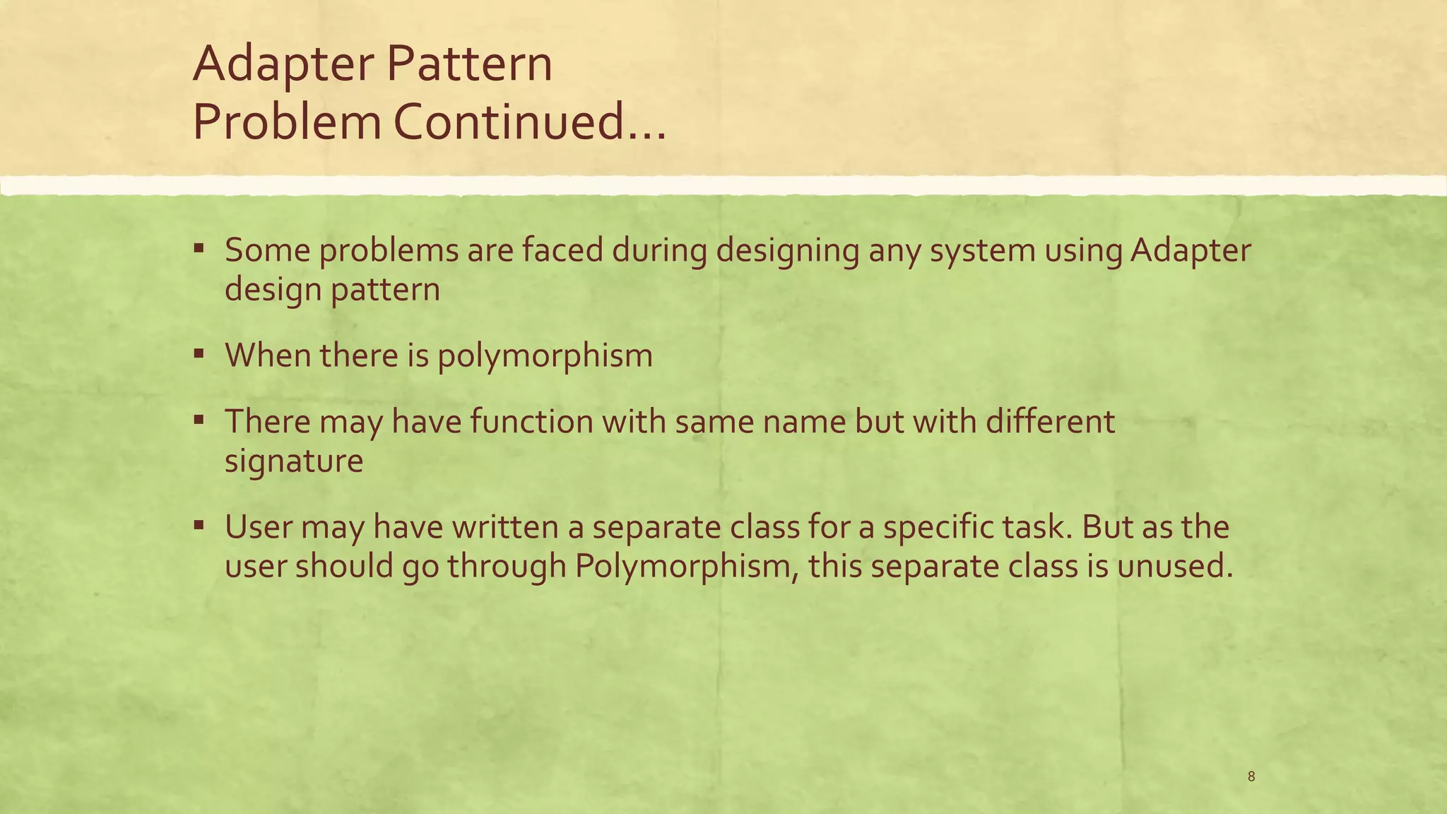 Presentation on adapter pattern | PPTX