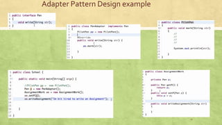 Presentation on adapter pattern | PPTX