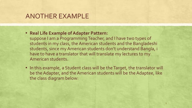 Presentation on adapter pattern | PPTX