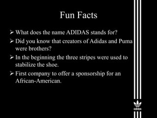 Presentation on adidas and it's company profile | PPTX