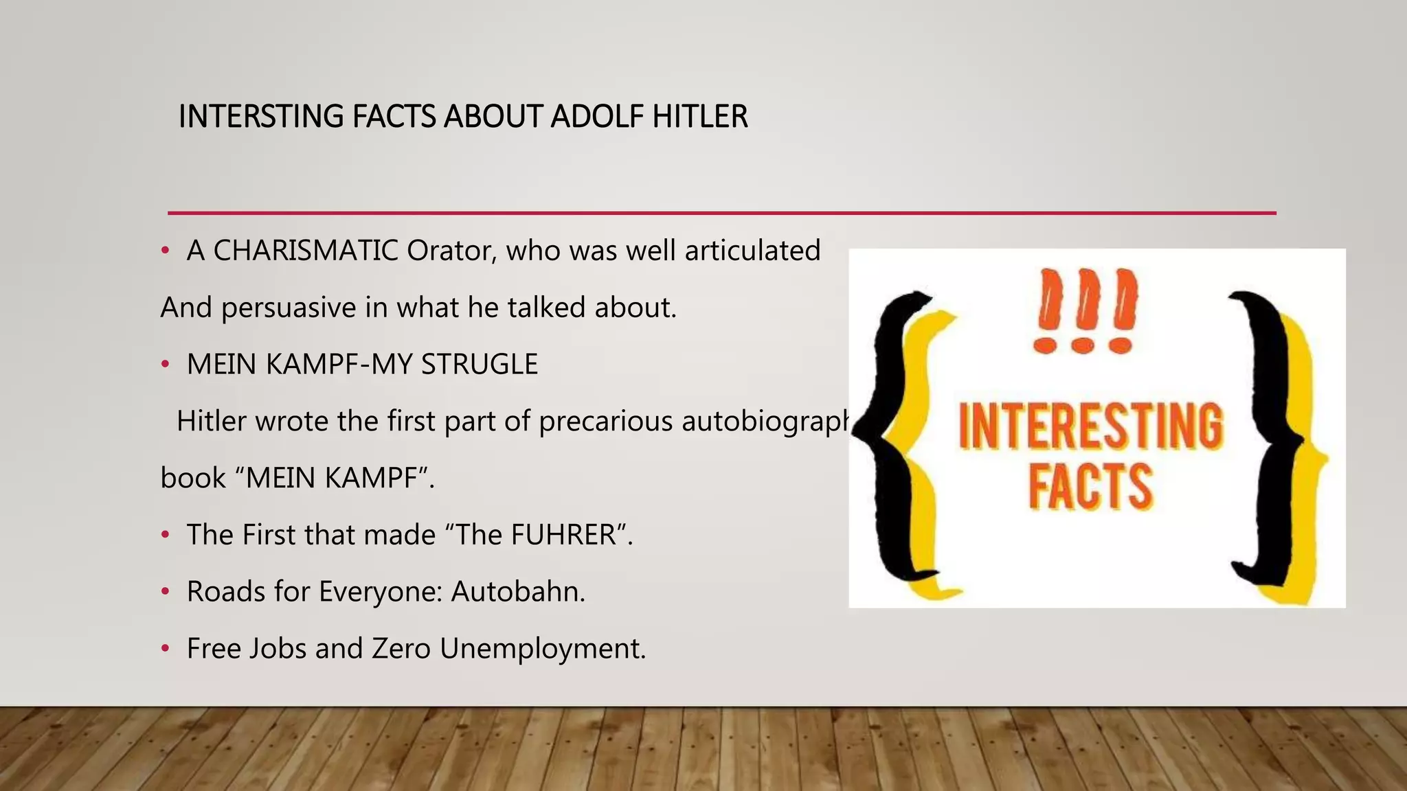 Presentation on adolf hitler | PPTX