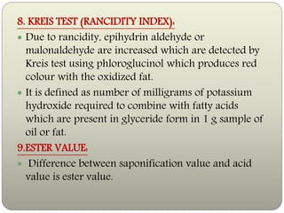 Presentation on adulteration in fats and oils manoj | PPTX
