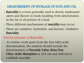 Presentation on adulteration in fats and oils manoj | PPTX