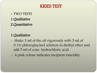 Presentation on adulteration in fats and oils manoj | PPTX
