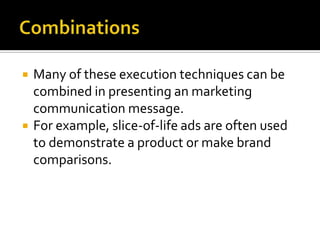 Presentation on advertising execution styles | PPTX