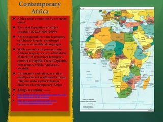 Redrawing the Map of Africa | PPTX