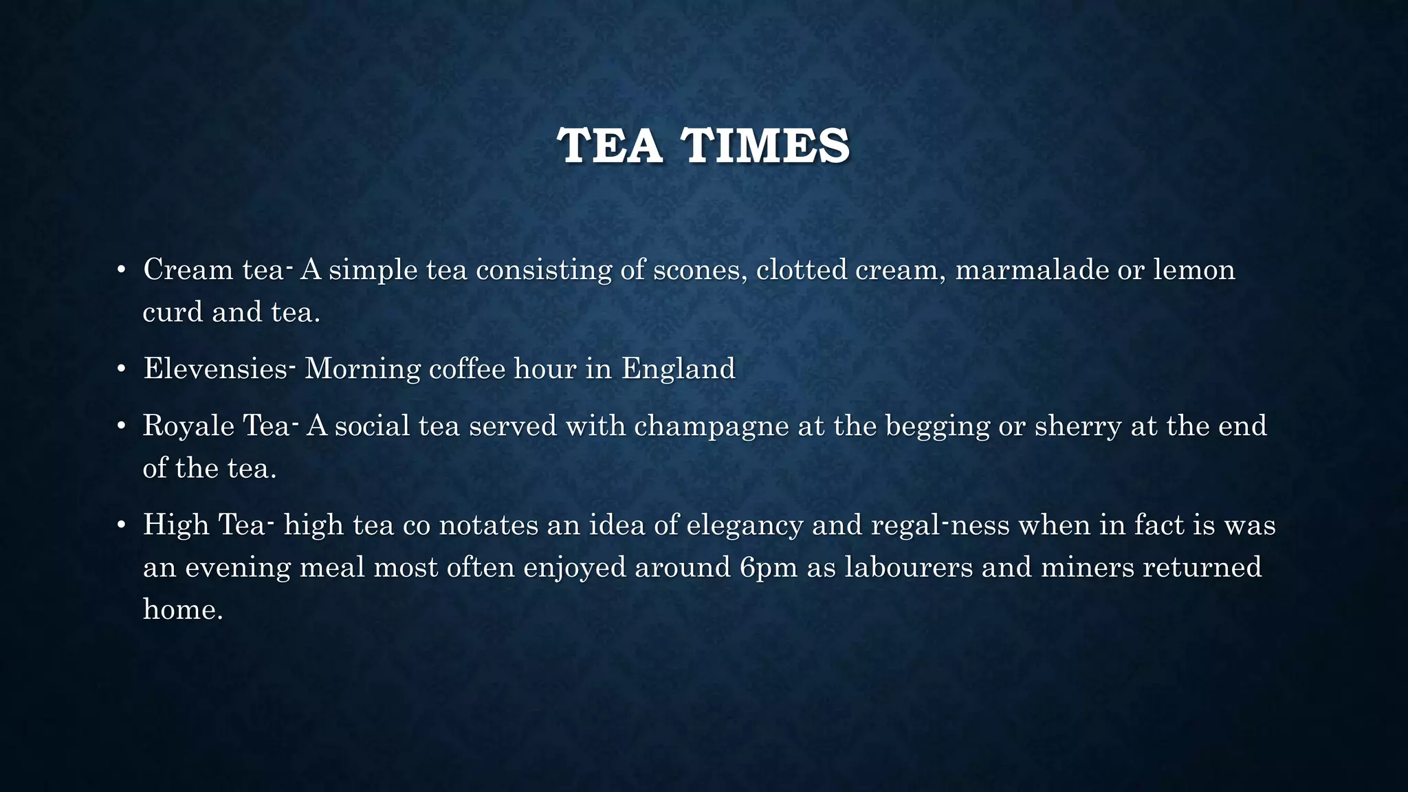 Presentation on afternoon tea | PPTX