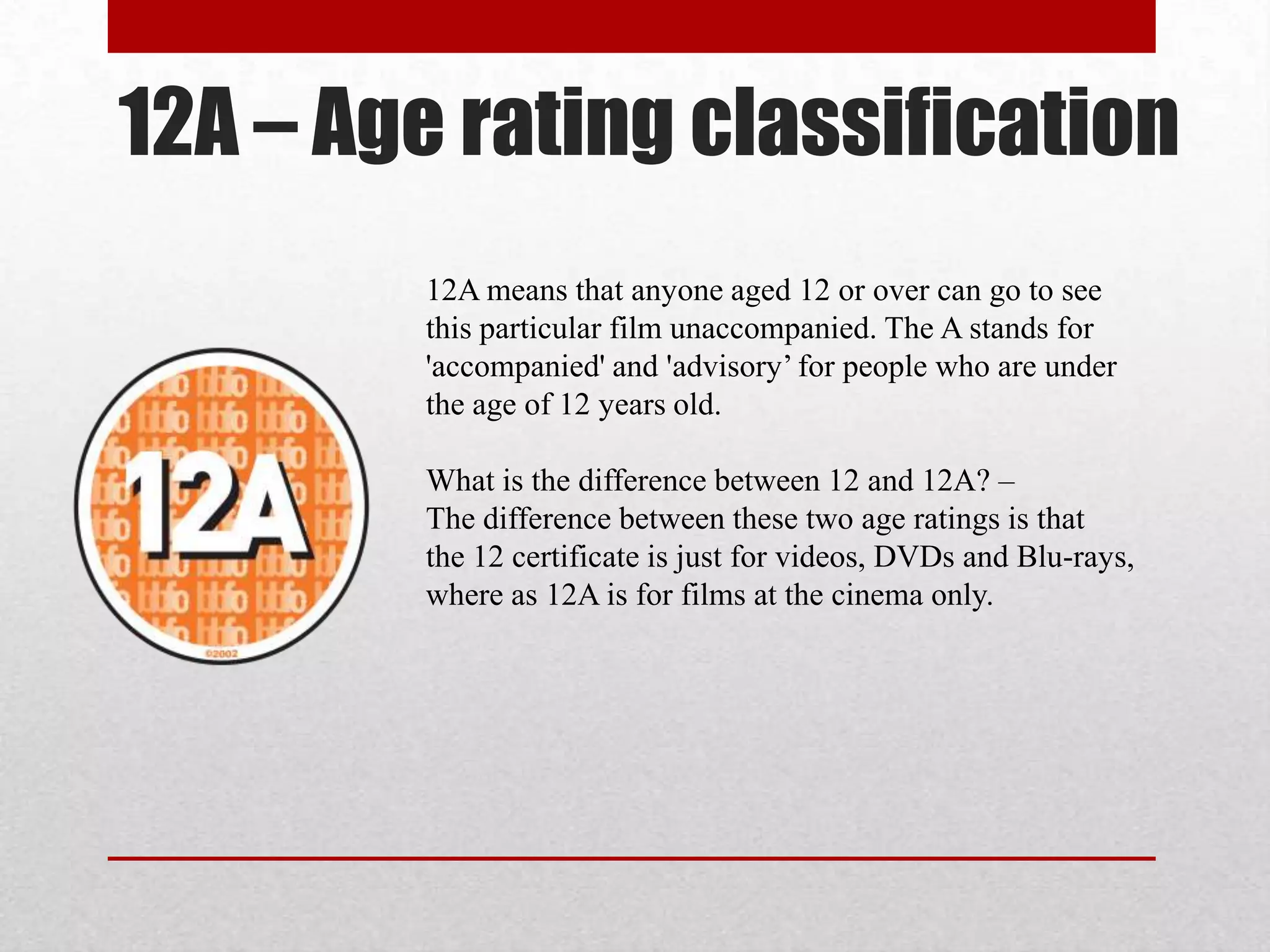 Presentation on age in film | PPTX
