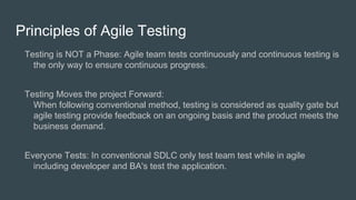 Presentation on Agile Testing | ODP