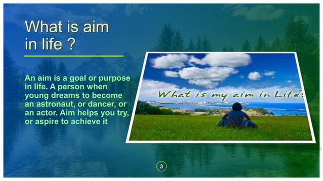 Presentation On Aim In Life | PPTX | Technology & Computing