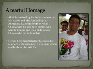 Presentation on akhil chopra | PPT