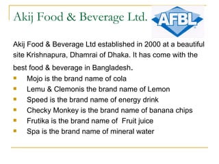 Presentation On Akij Group | PPT