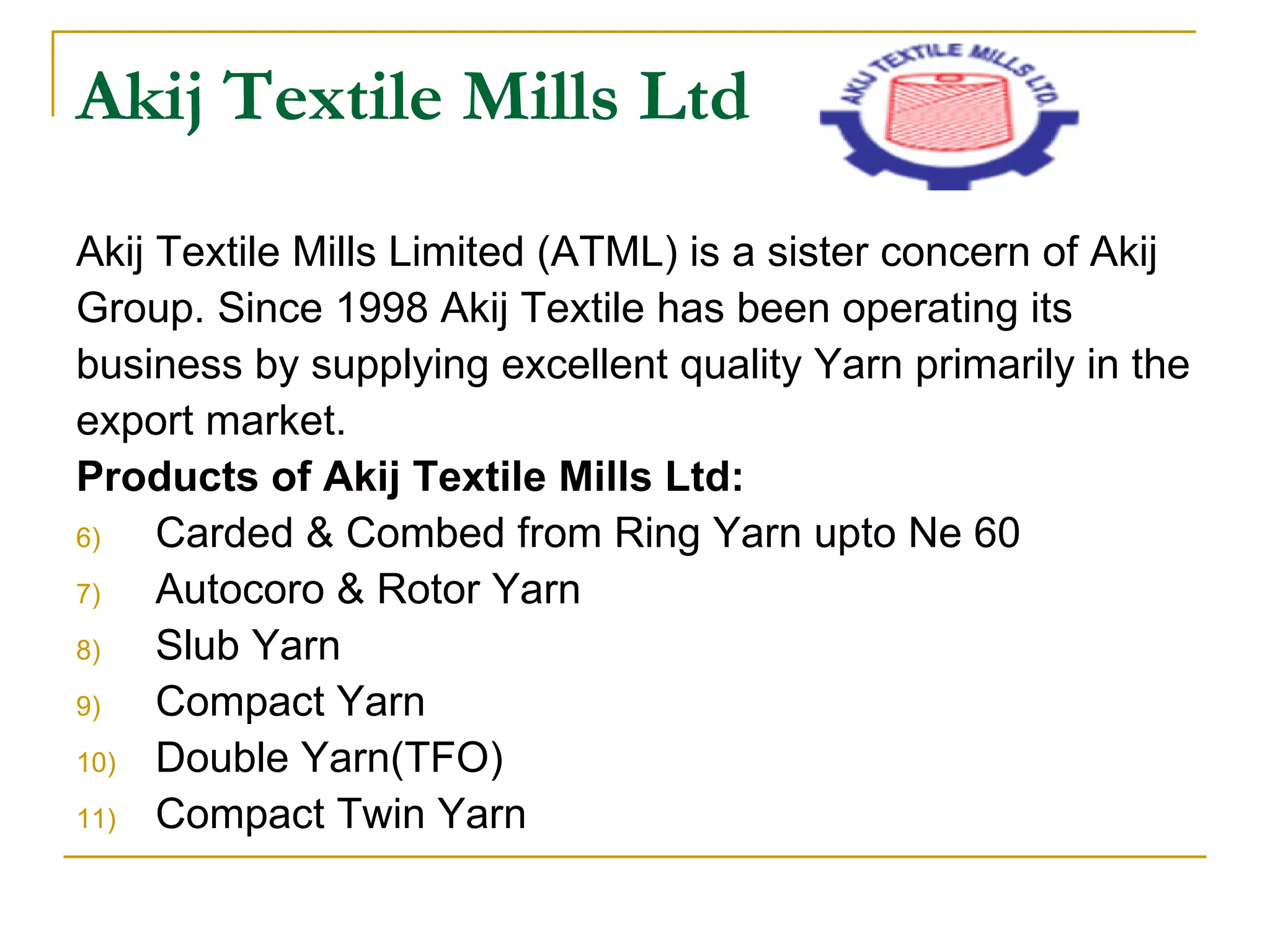 Presentation on Akij Group | PPT