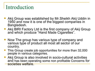 Presentation on Akij Group | PPT