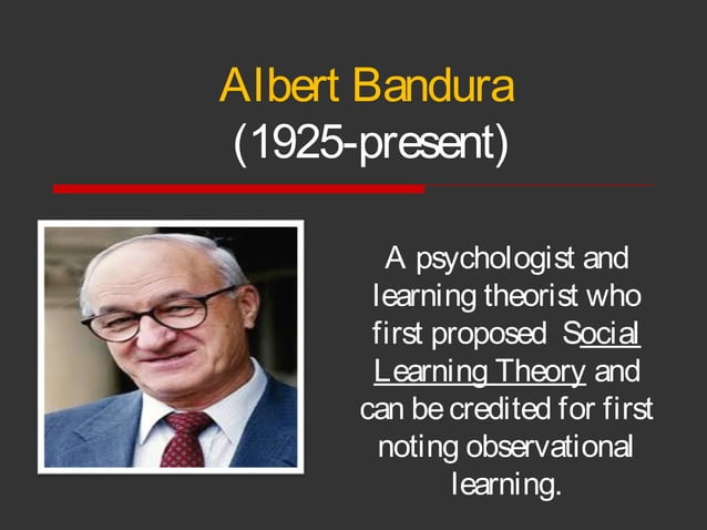 Presentation on albert bandura | PPT | Science