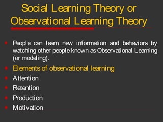 Presentation on albert bandura | PPT