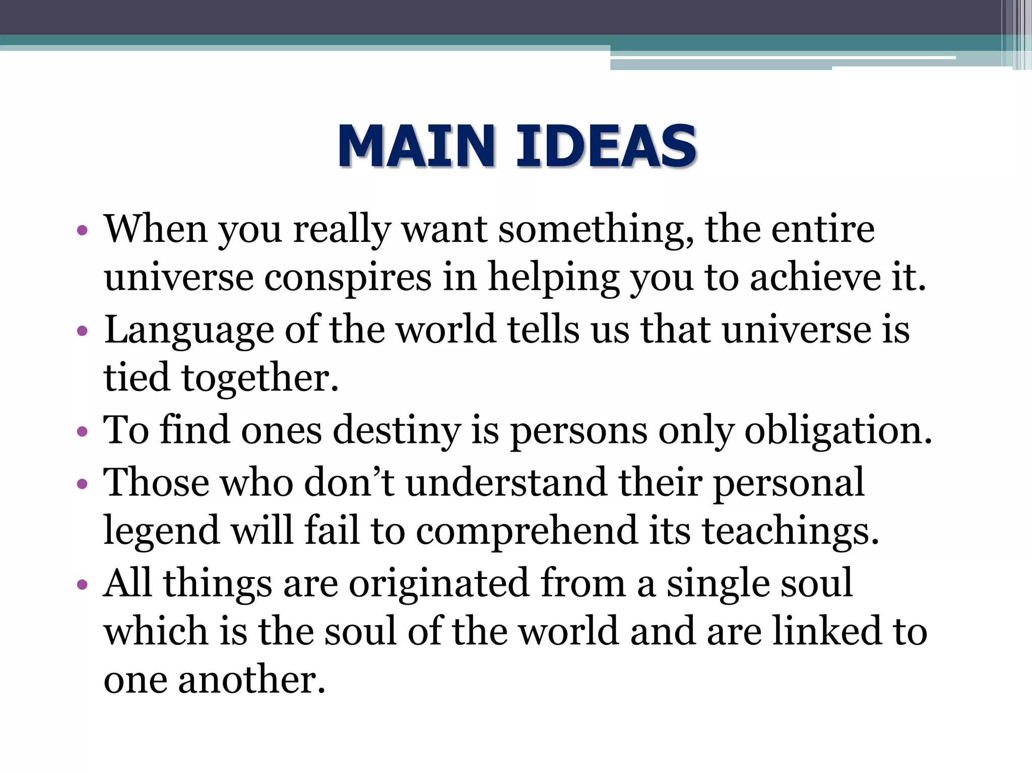 Presentation on alchemist novel | PPTX