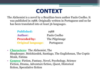 Presentation on alchemist novel | PPTX