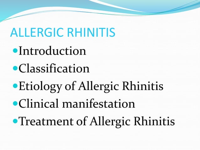 Presentation on allergic rhinitis.pptx
