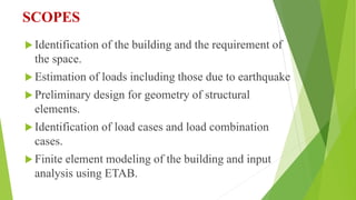 Presentation on analysis and design of earthquake resistant multistorey ...