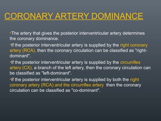 Presentation on anatomy of heart ,coronary circulation ,mi and ecg ...