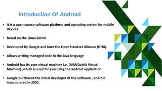 Presentation On Android | PDF